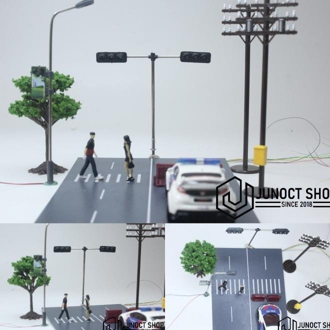 Jual Maket Lampu Lalu Lintas Jalan Traffict Light - Miniature Diorama ...