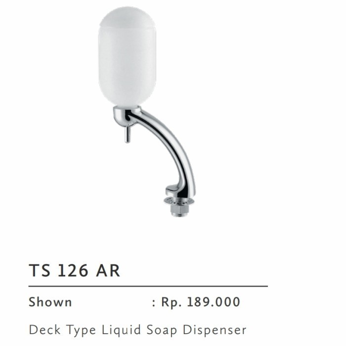 Jual PROMO TEMPAT SABUN CAIR MEJA TANAM TOTO TS 126 R RESMI #ORIGINAL | Shopee Indonesia