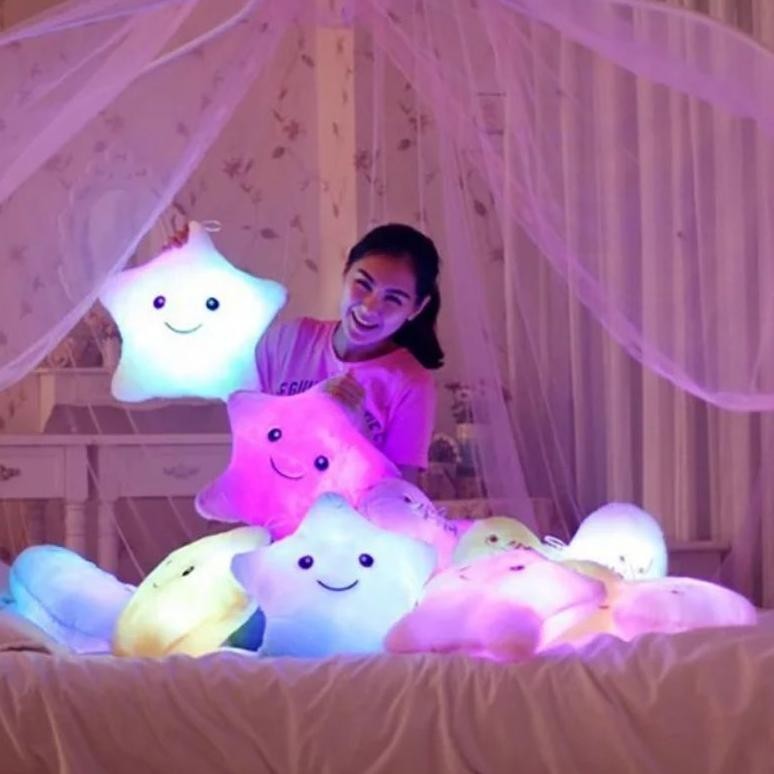 Jual "Penawaran Unik" Boneka bantal bintang led 30cm bahan yelvo import ...
