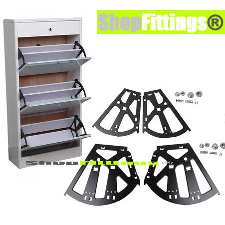 Jual Braket Lemari Rak Sepatu Engsel Putar Flip Shoe Rack Hinge ...