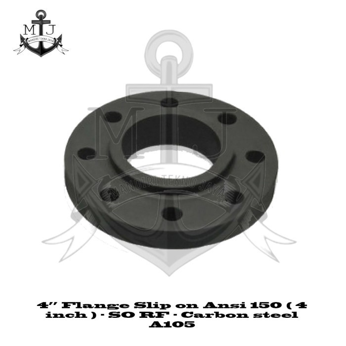 Jual 4 FLANGE SLIP ON ANSI 150 ( 4 INCH ) - SO RF - CARBON STEEL A105 ...