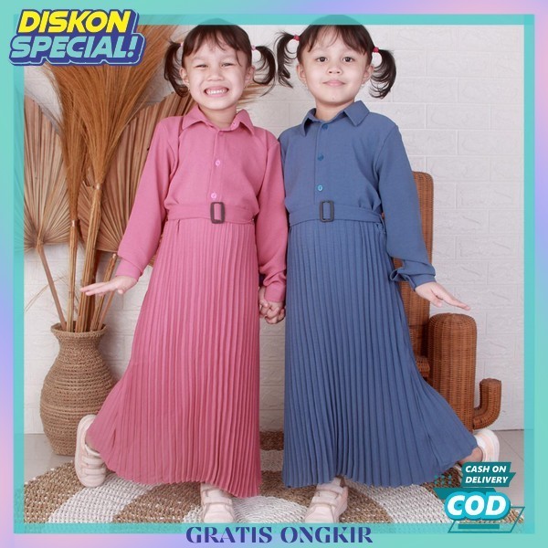 Jual Games2024 Terbaru Dress Long Import Khimar Gamis Anak Cewek Pesta ...