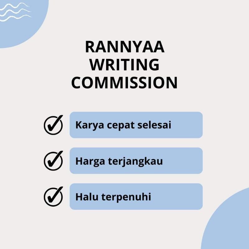 Jual Writing Commission Fanfiction Custom Character Lore Story OC Tulis Cerita | Shopee Indonesia