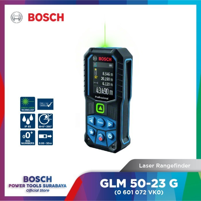 Jual Meteran Laser 50 Meter Bosch GLM 50-23 G Laser Range Finder | Shopee Indonesia