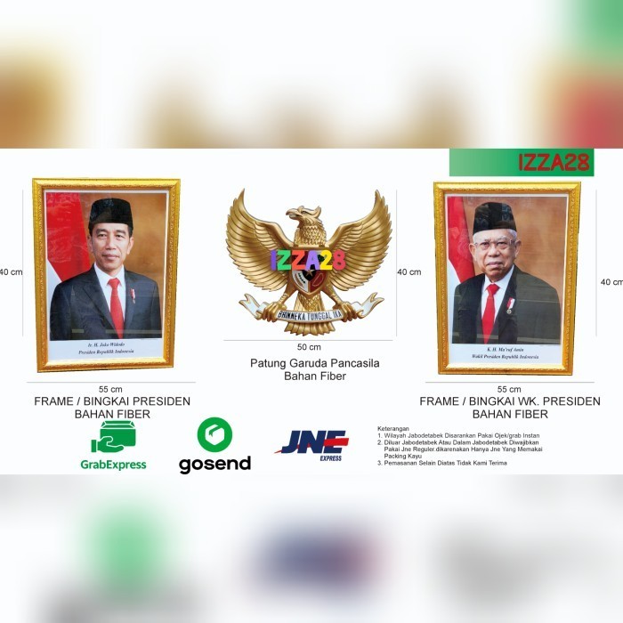 Jual Frame Foto Presiden Dan Wakil Presiden Beserta Garuda Pancasila | Shopee Indonesia