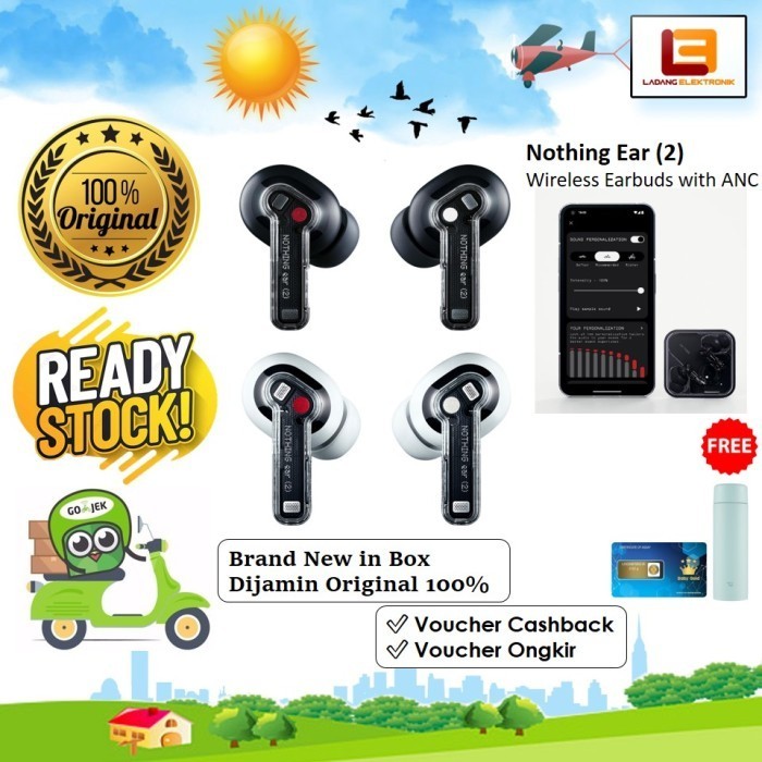 Jual Nothing Ear 2 -TWS Wireless Earbuds with ANC Nothing Ear (2 ...