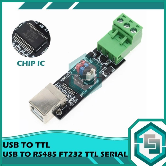Jual USB RS485 FT232 INTERFACE FTDI TTL SERIAL CONVERTER MODULE ...
