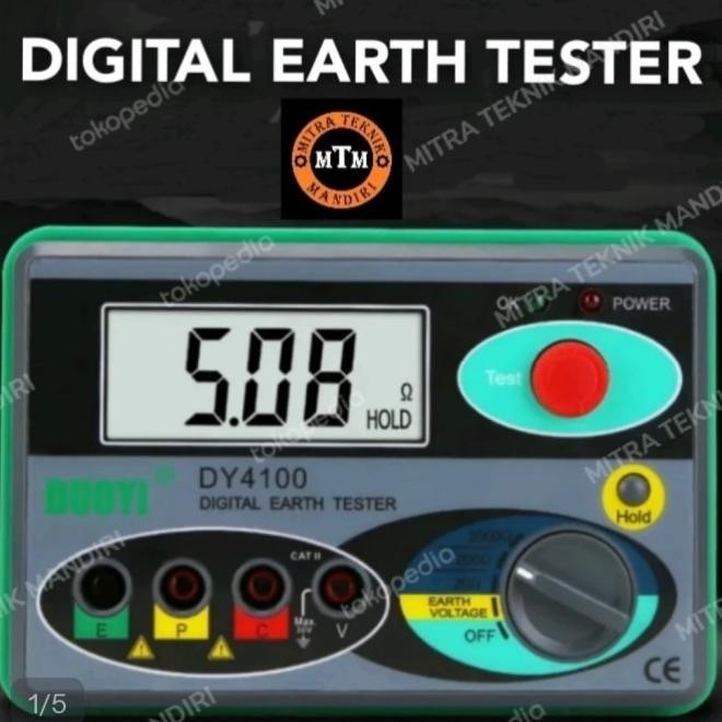 Jual Alat Ukur Tester Digital Earth Tester Grounding Dy4100 | Shopee ...