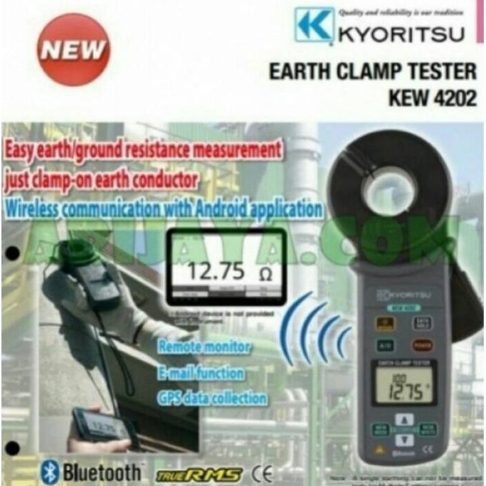 Jual Kyoritsu 4202 Earth Clamp Tester Tang Ampere Grounding Asli ...