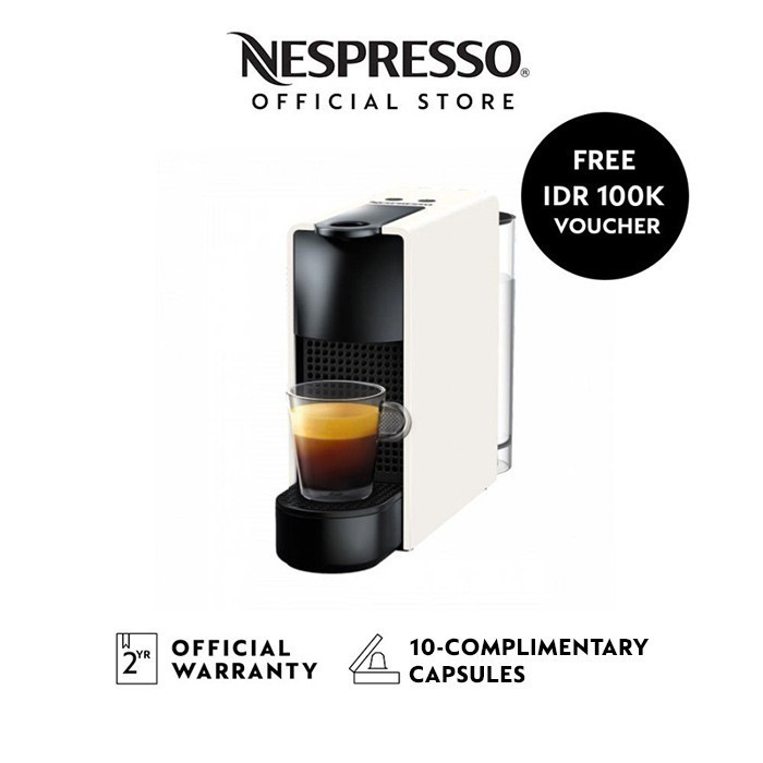 Jual Nespresso Essenza Ni C30 Coffee Machine, White (Mesin Kopi ...