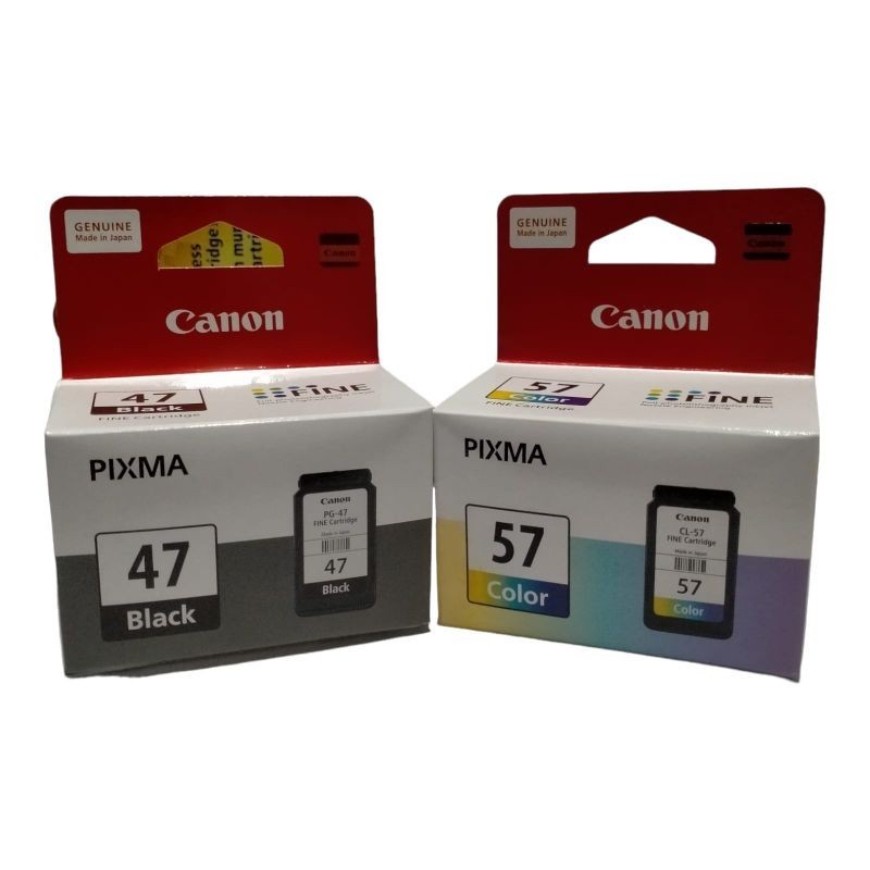 Jual Tinta Canon Pg-47 & CL-57 E400 E410 E460 Original 100% | Shopee ...