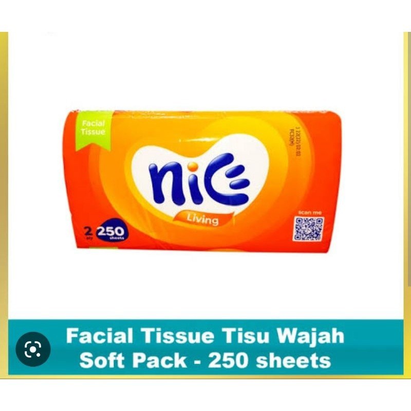 Jual Tissue Tisu NICE 250 Sheet 2ply Facial Tisu Wajah PROMO | Shopee ...