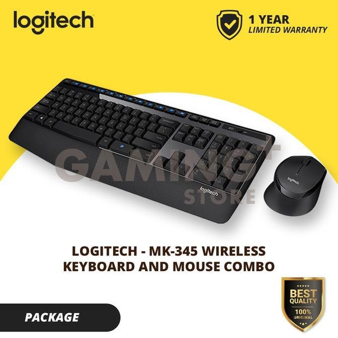 Jual Logitech MK345 / MK 345 Wireless Keyboard Mouse Combo | Shopee ...