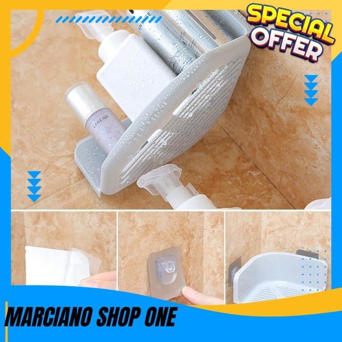 Jual RAK SEGITIGA TEMPAT SABUN SUDUT TOILET BUMBU DAPUR CORNER SHELF ...