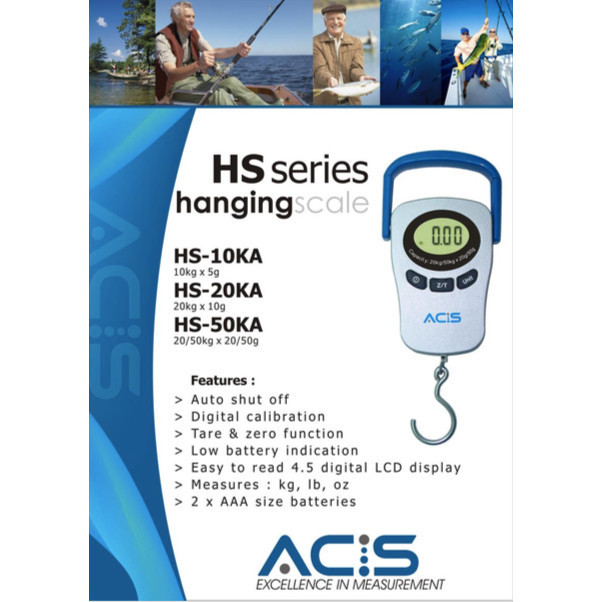 Jual TBK - Timbangan Gantung Digital 50kg x 20g ACIS / HS-50KA HANGING SCALE | Shopee Indonesia
