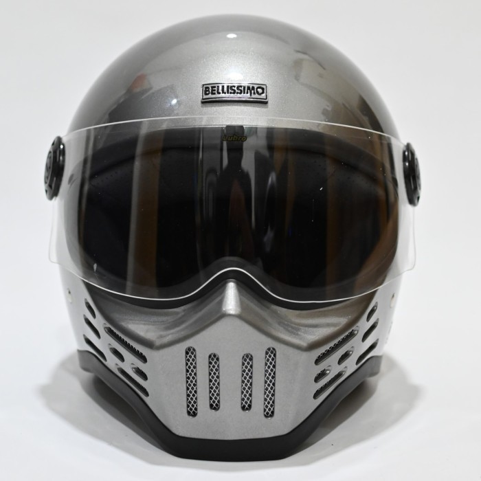 Jual BELLISSIMO HELMET SIMPSON / Helm Custom SIMPSON Full Face - SILVER ...