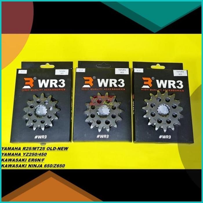 Jual Gear Gir Depan WR3 520 x 13T 14T 15T 16T ER6N ER6F Z650 Ninja 650 2017 | Shopee Indonesia