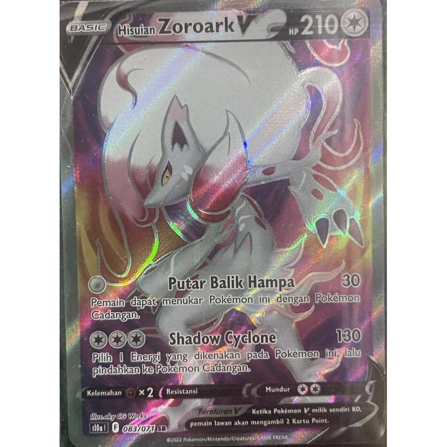 Jual Hisuian zoroark v sr tcg pokemon indonesia | Shopee Indonesia