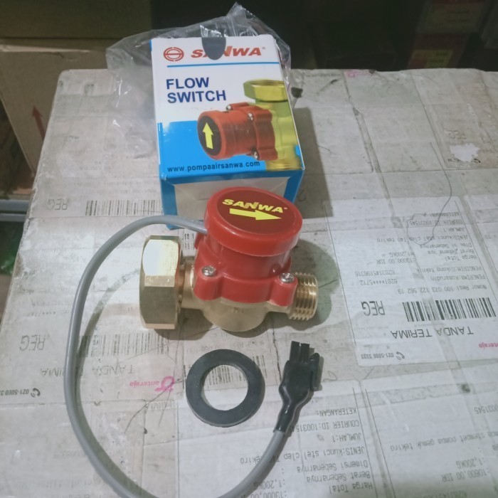Jual flow switch 1/2" x 1"inchi pendorong pompa air otomatis sanwa japan | Shopee Indonesia