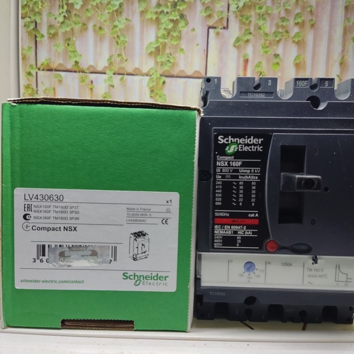 Jual MCCB SCHNEIDER NSX160F 3P 160A TM160D LV430630 | Shopee Indonesia