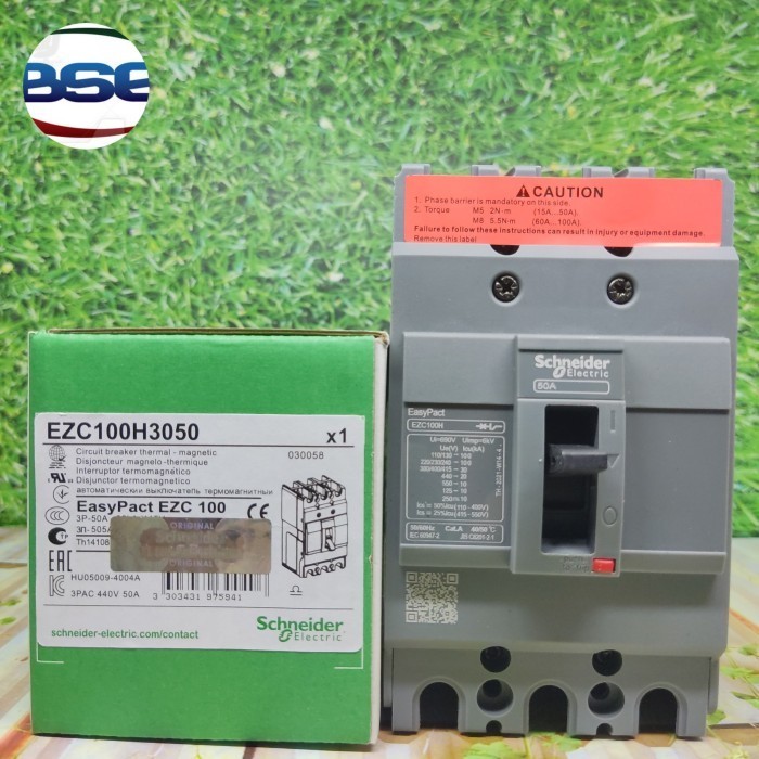 Jual JUAL MCCB EZC / BREAKER EASYPACT SCHNEIDER EZC100H 3P 50A ...