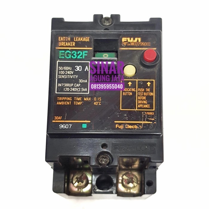 Jual MCCB FUJI ELECTRIC EG32F 2POLE 30A 220VAC | Shopee Indonesia