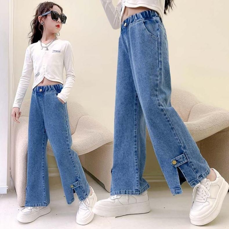 Jual Where every child is a runway star Celana Kulot Jeans Anak Perempuan Kekinian Usia 7-12 ...