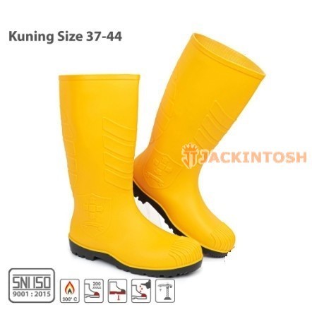 Jual Terbaru! Sepatu Boots Safety Merk Petrova Warna Kuning Ukuran 37 ...