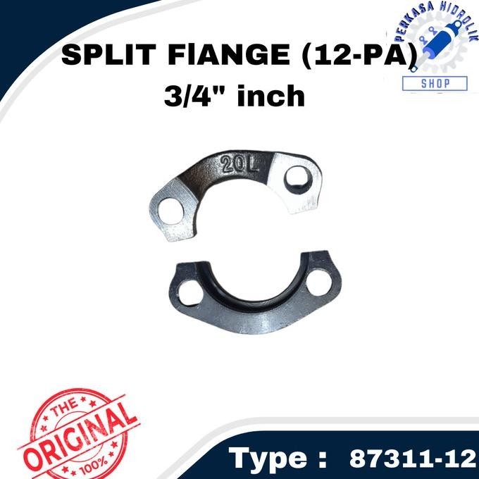 Jual SPLIT FLANGE PA 12 / FL 12 Fitting Selang Hidrolik Klem 3/4" inch ...