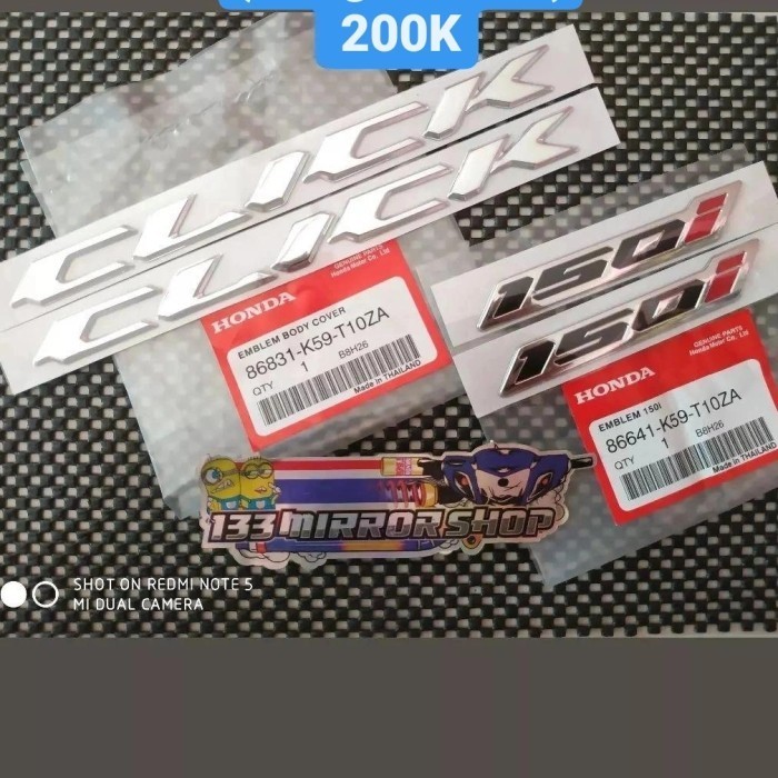 Jual paket emblem click 150i original Honda | Shopee Indonesia