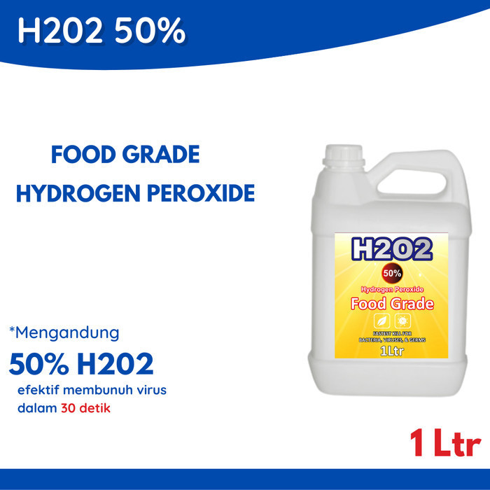 Jual Hidrogen Peroksida / H202 50% / Hydrogen Peroxide / Foodgrade / 1L ...