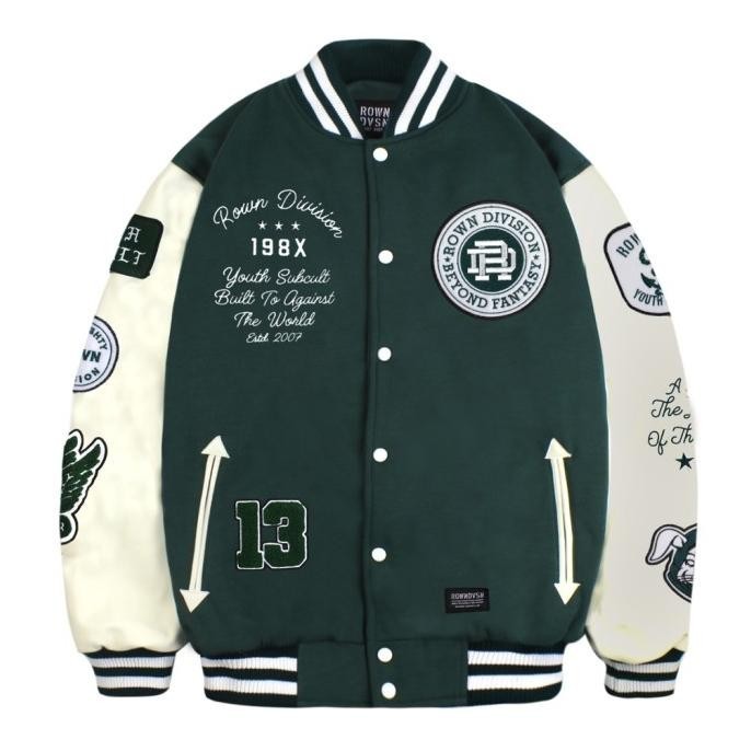 Jual Rown Division Official Varsity Jacket - Rowndvsn Jaket Varsity Lil ...