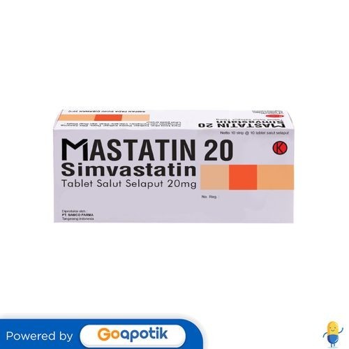 Jual MASTATIN 20 MG BOX 100 TABLET | Shopee Indonesia