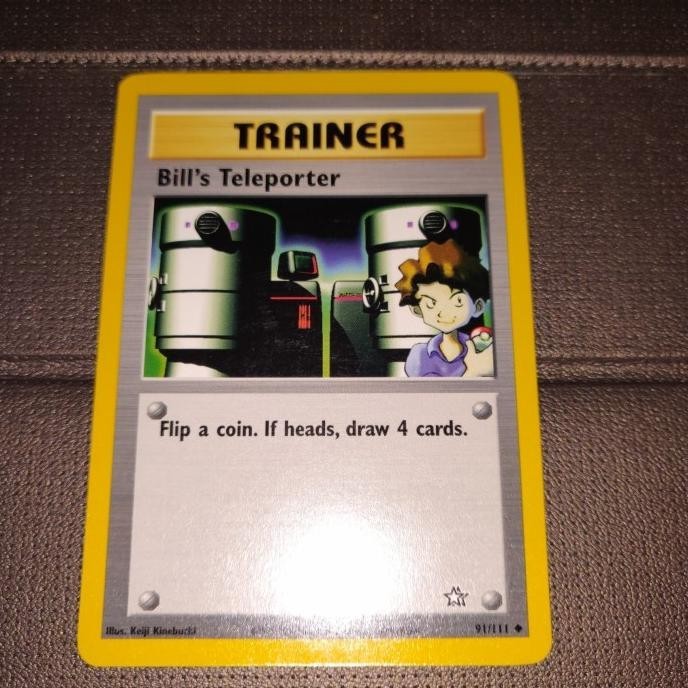 Jual Kartu Pokemon TCG EN WOTC Neo Genesis Bill's Teleporter | Shopee ...