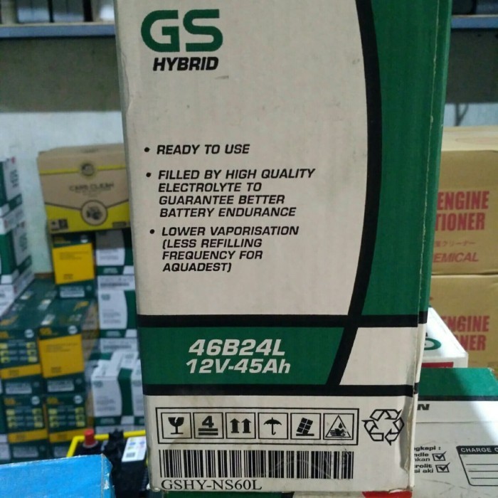 Jual Aki Mobil / Battery Gs Astra Type Gs Hybrid 46B24L Ns60L 12V 45Ah | Shopee Indonesia
