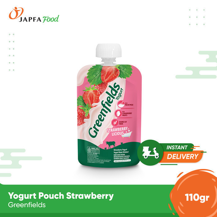 Jual Greenfields Yogurt Pouch Strawberry 110gr | Shopee Indonesia
