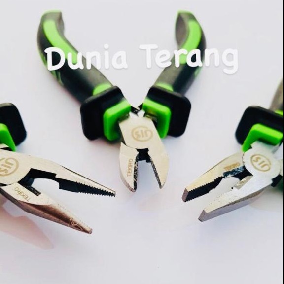 Jual Paket 3Pcs Tang Mini 4.5'' Kombinasi Lancip Potong Ggg Karet - Tekiro Grating Ongkir ...
