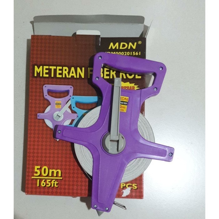 Jual Meteran Fiber 50 Meter - Meteran Tancap 50M Meter Rol Fiberglass ...