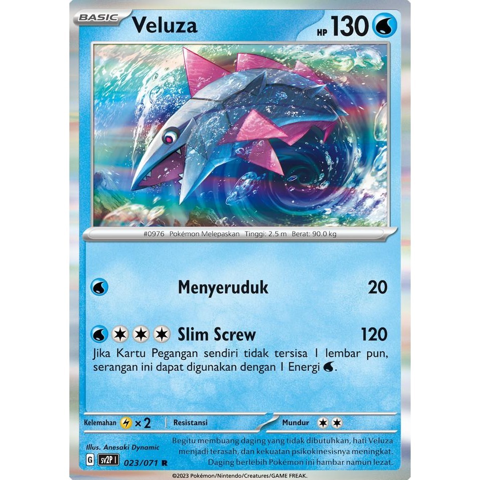 Jual Veluza sv2P Mara Bahaya Salju Pokemon TCG Indonesia R 023/071 | Shopee Indonesia