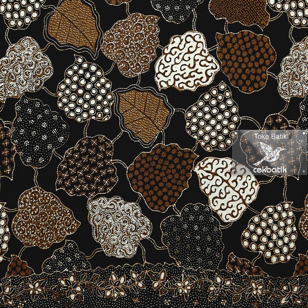Jual kain batik - Kualitas Ekspor kain batik - Motif Batik Daun Unik ...