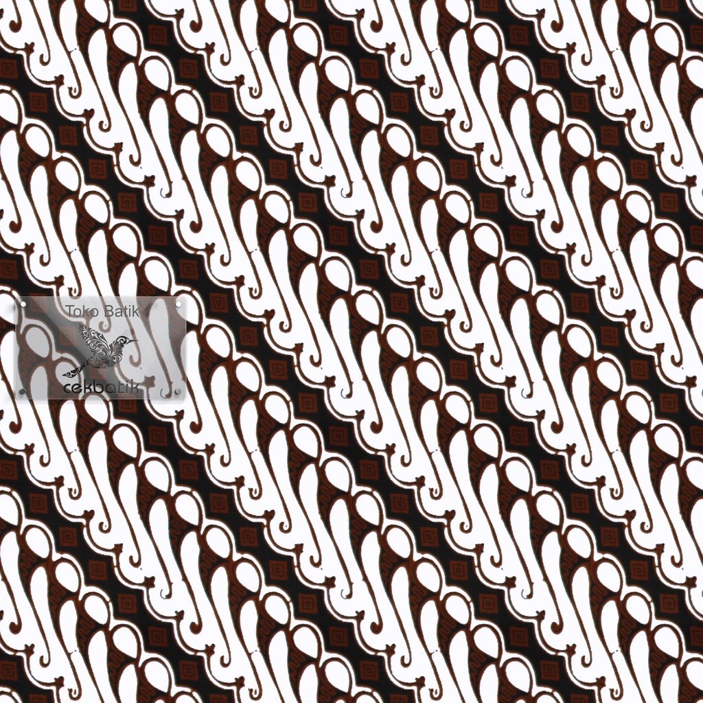 Jual kain batik - Motif Klasik Parang V7 Sogan Putih ( Sogan Putih ...