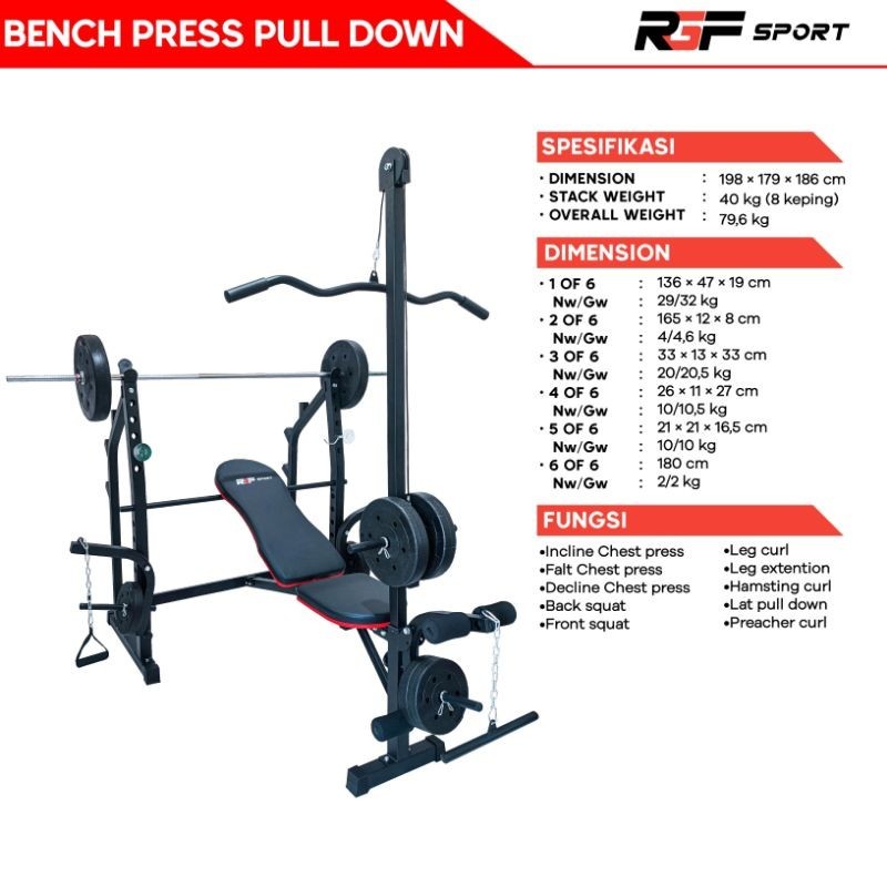 Jual Bench press fitness plus // Alat fitness bench press // Alat ...