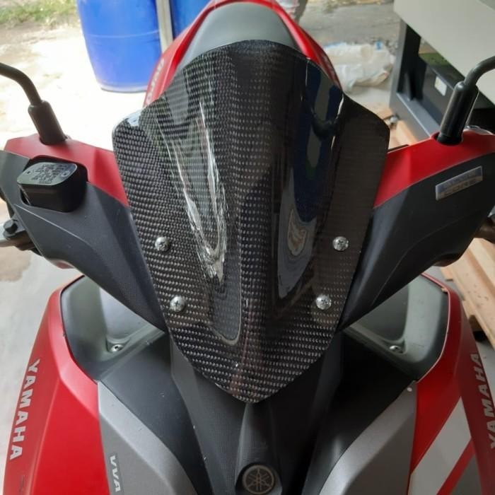 Jual Windshield Visor WS Carbon Kevlar Karbon Yamaha All New Aerox 155 ...