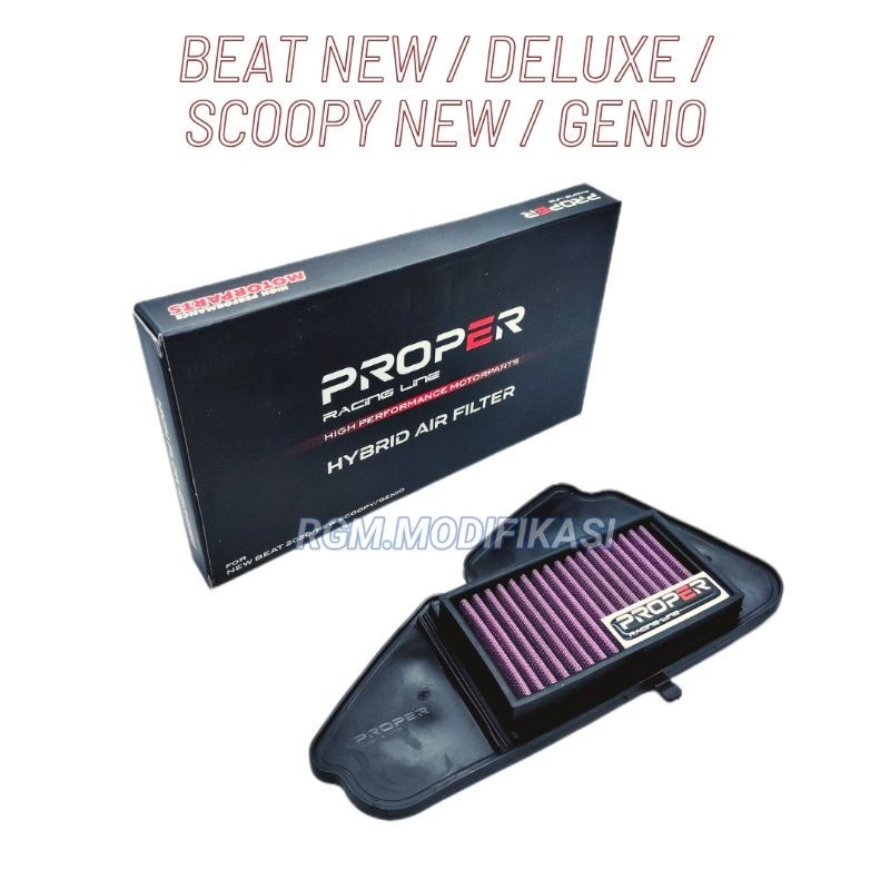 Jual AIR FILTER UDARA PROPER RACING LINE GENIO SCOOPY NEW BEAT DELUXE ...