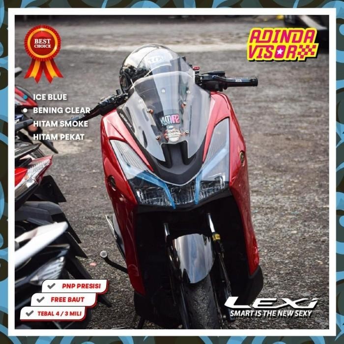 Jual Windshield/Visor Motor Yamaha Lexi 125 Type Tdr V2 Mini Import ...