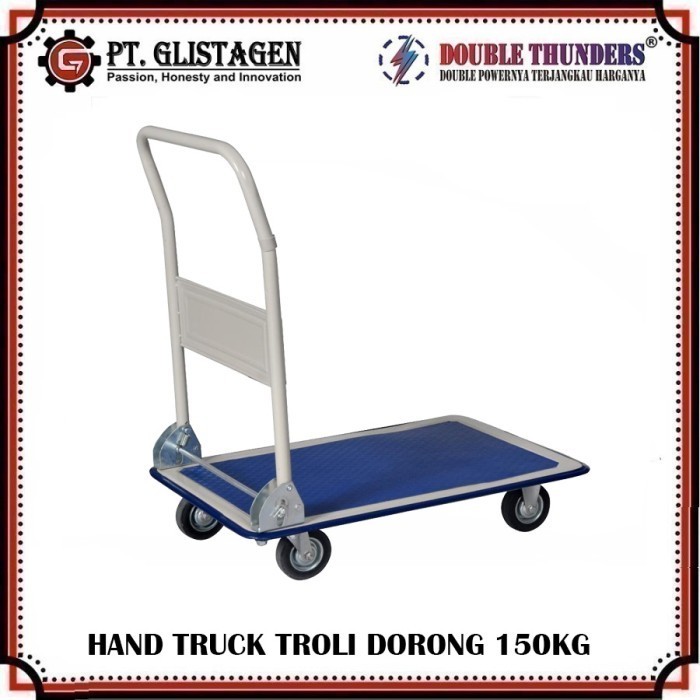 Jual HAND TRUCK 150KG / DORONGAN LIPAT BARANG / GEROBAK BESI / TROLI ...