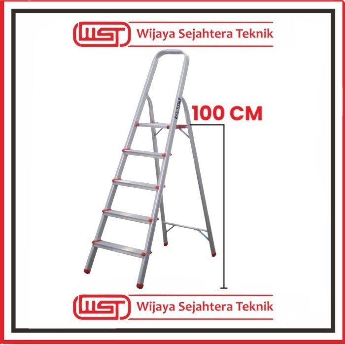 Jual TANGGA RUMAH LIPAT 5 STEP ALUMINIUM | Shopee Indonesia