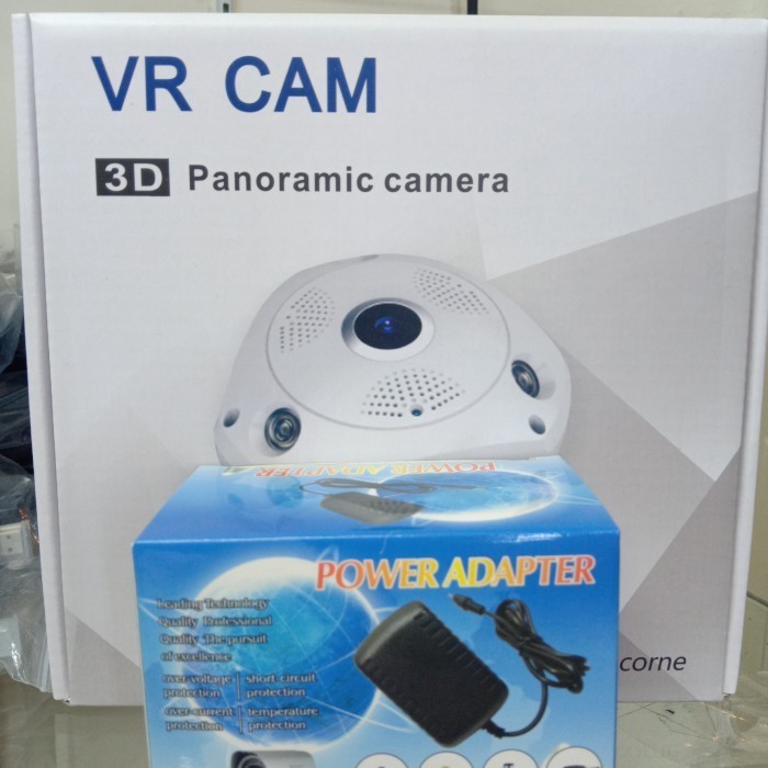 Jual NEW!! VR CAM V380 / IP CAM VR 360 FISH EYE 3D PANORAMIC LENS ...