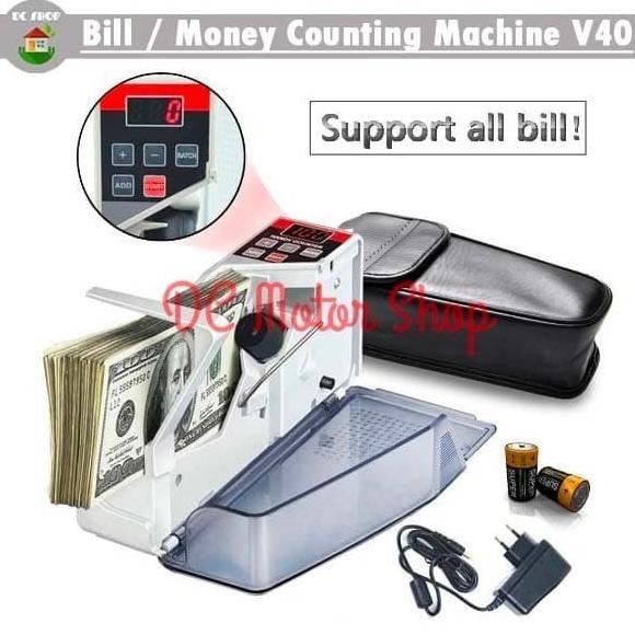 Jual V40 Mesin Penghitung/Hitung Uang Mini Portabel Money Counter ...