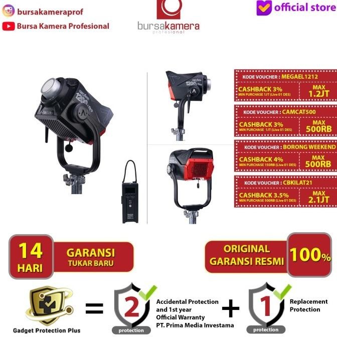Jual Aputure Ls 1200D Pro / Light Strom 1200D Led Light Garansi Resmi | Shopee Indonesia